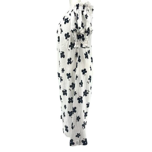 Lost Ink | Dresses | Lost Ink Nwt Off Shoulder Floral Print Black White ...